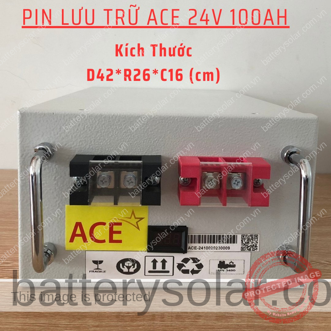 Pin lưu trữ 24v 100ah chất lượng giá rẻ nhất tháng 7/2023