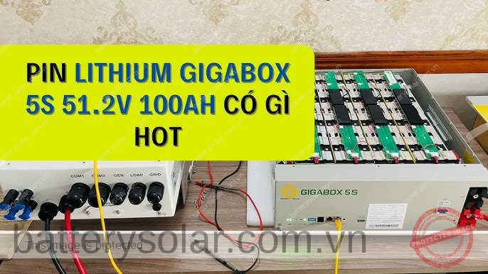Pin lưu trữ 5kwh GIGABOX 5S công nghệ LiFePo4 (48v 100ah)