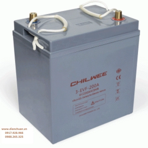 Ắc quy 6V 200Ah - Ắc quy Chilwee 3-EVF-200( 6v-200ah) - ACE